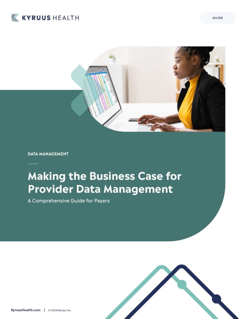 Guide: Provider Data Management Business Case for Payers